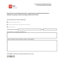 Tennessee Department of Transportation Forms PDF templates. download ...