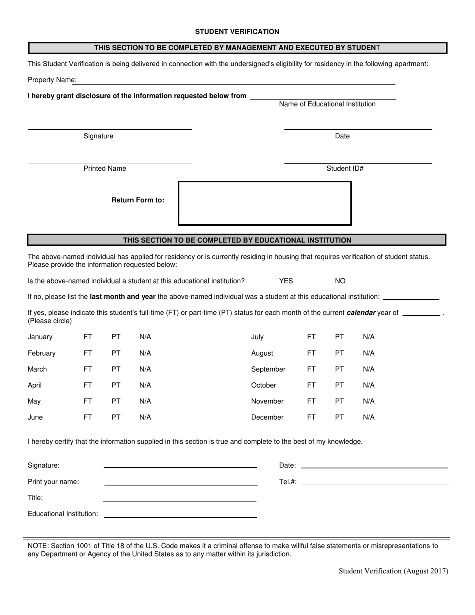 Texas Student Verification - Fill Out, Sign Online and Download PDF | Templateroller