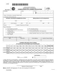 South Dakota Route Operator License Application Download Printable PDF ...