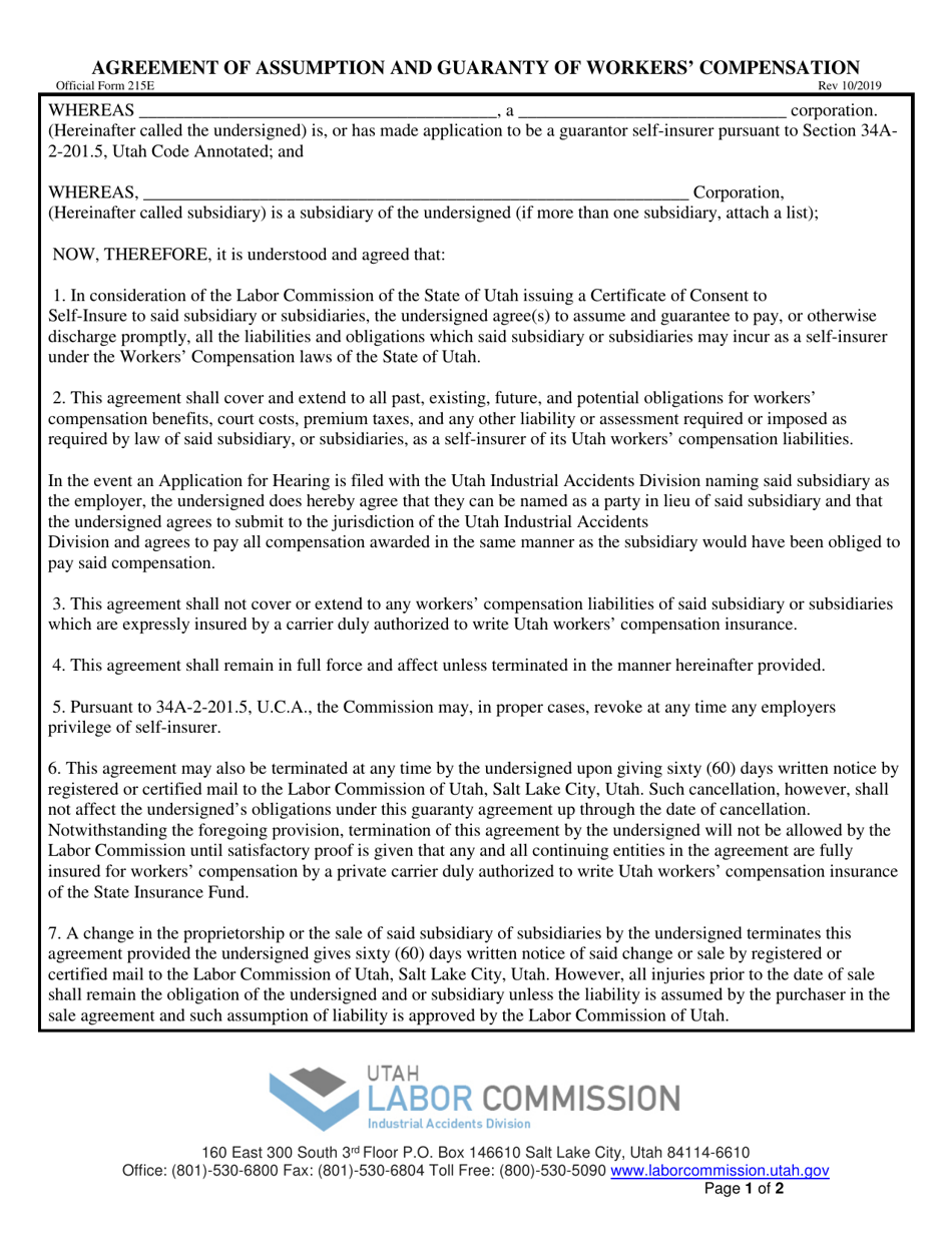 Official Form 215E - Fill Out, Sign Online and Download Fillable PDF ...