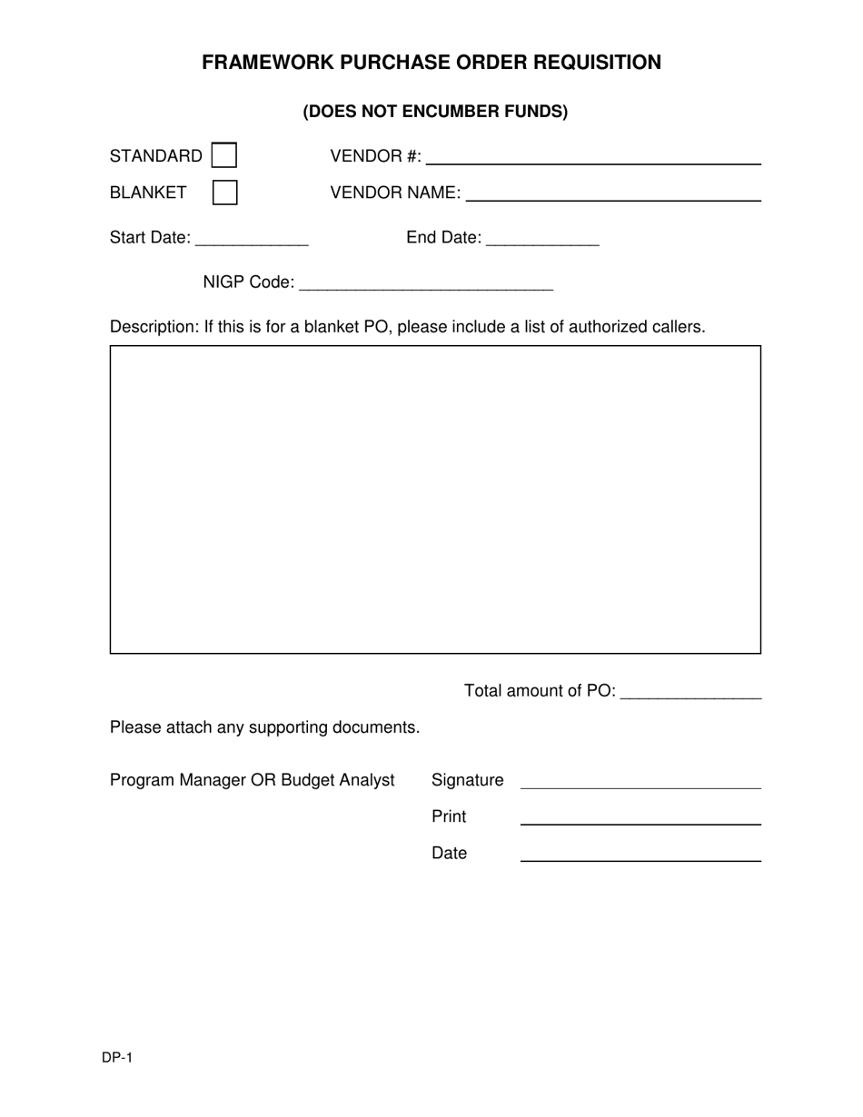 Form DP-1 - Fill Out, Sign Online and Download Fillable PDF, South ...