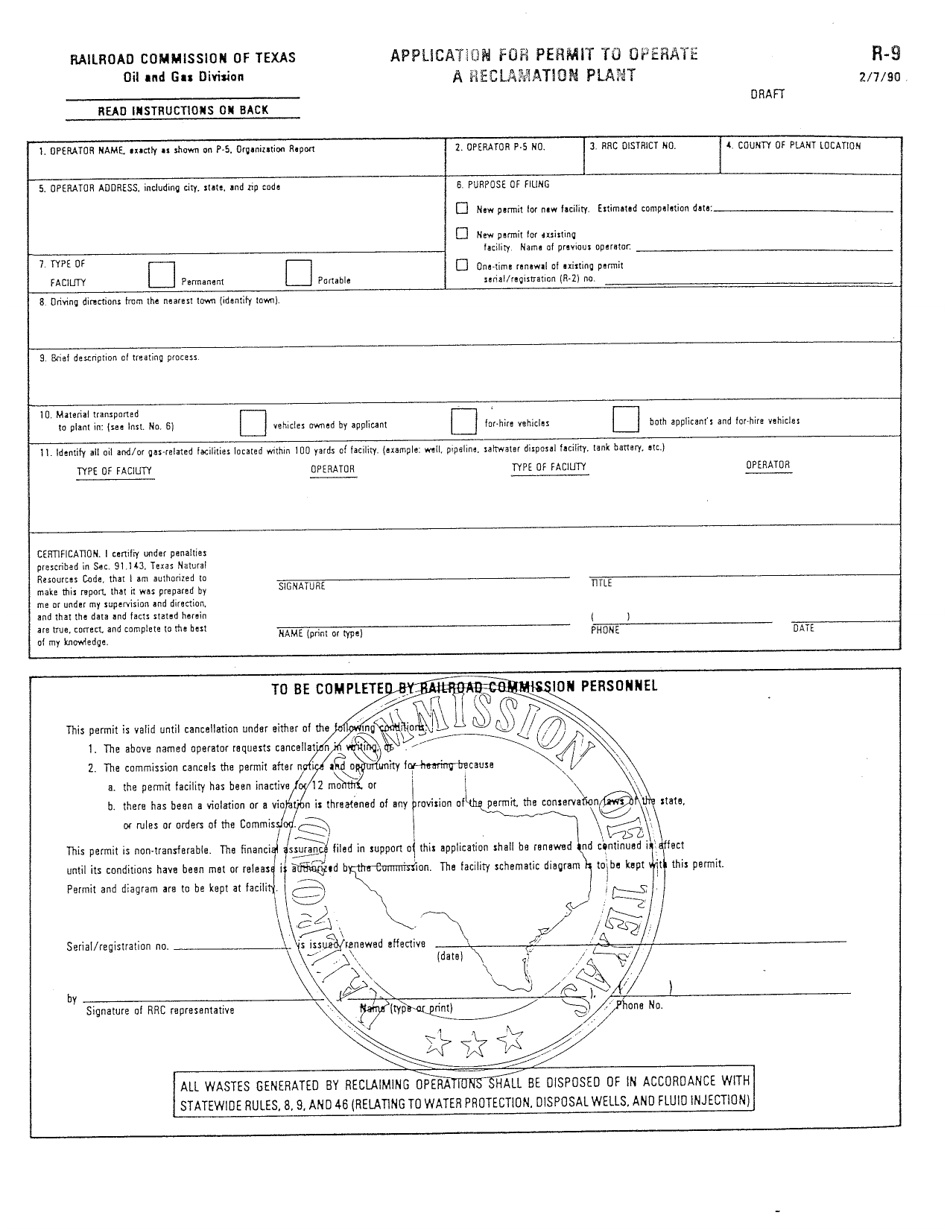 Form R-9 - Fill Out, Sign Online and Download Printable PDF, Texas ...