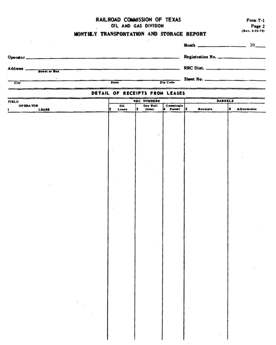 Form T-1 Page 2 - Fill Out, Sign Online and Download Printable PDF ...