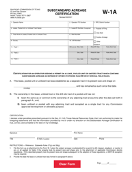 Form W-1A - Fill Out, Sign Online and Download Fillable PDF, Texas ...
