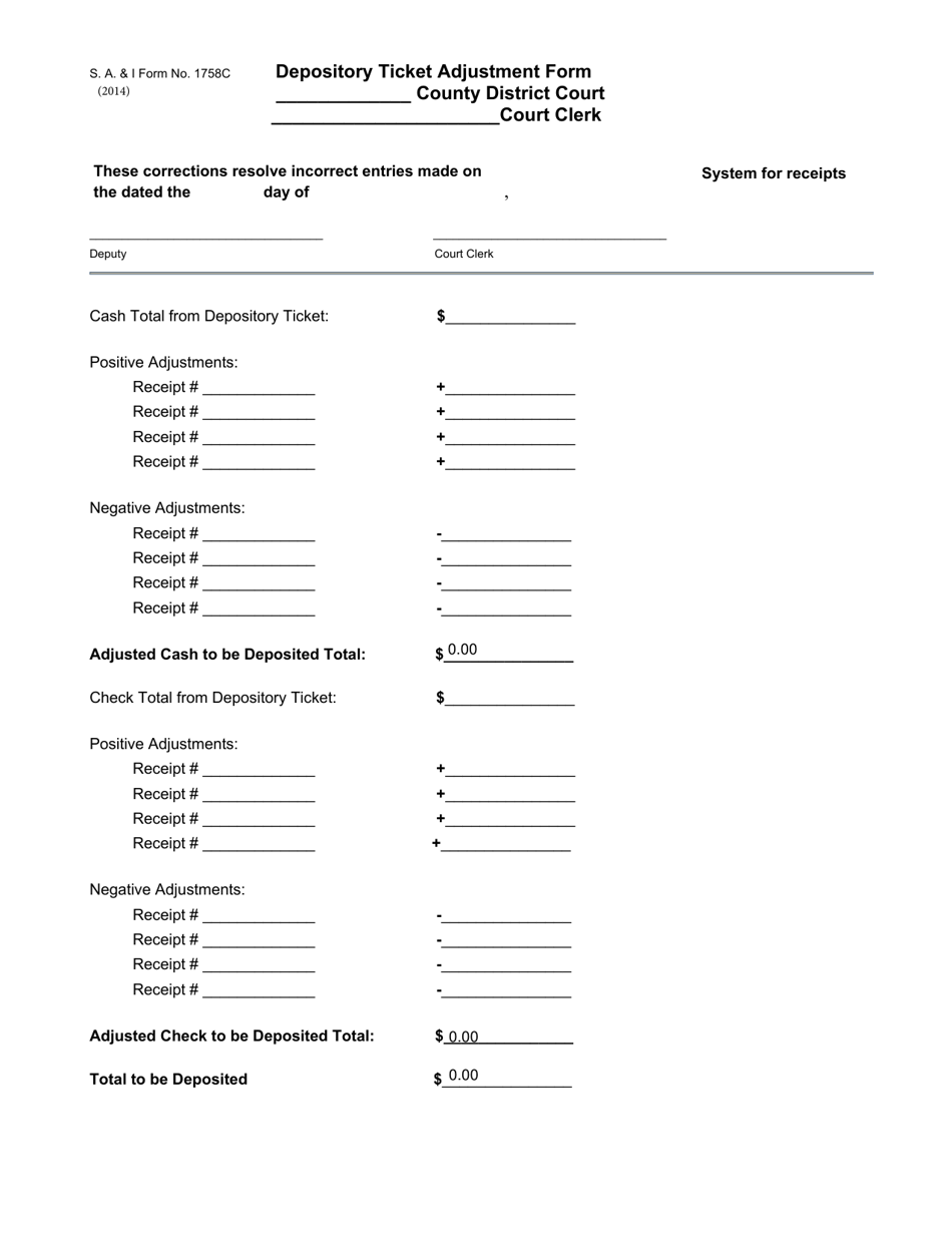 Form S A I 1758C Fill Out Sign Online And Download Fillable PDF Form S A I 1758C Fill Out Sign Online And Download Fillable PDF