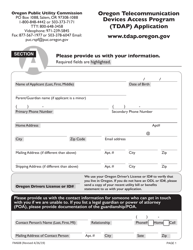 Form FM608 Download Fillable PDF or Fill Online Oregon ...