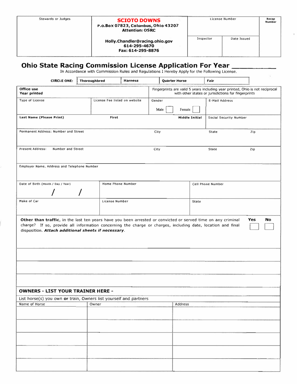 Form OSRC1000 - Fill Out, Sign Online and Download Printable PDF, Ohio | Templateroller