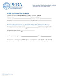 South Carolina Sltd Premium Waiver Form - Fill Out, Sign Online and ...