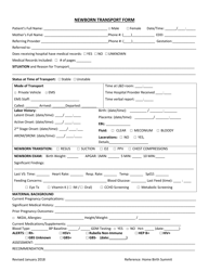 South Dakota Newborn Transport Form - Fill Out, Sign Online and ...
