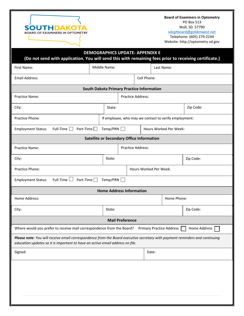 South Dakota Demographics Update - Fill Out, Sign Online and Download ...