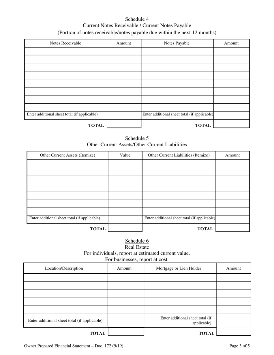 Form 172 - Fill Out, Sign Online and Download Fillable PDF, South ...