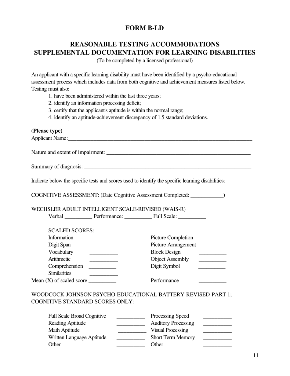 Form B-LD - Fill Out, Sign Online and Download Printable PDF, South ...