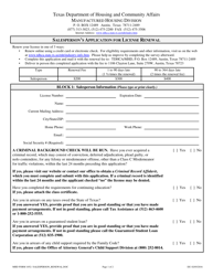 MHD Form 1052 - Fill Out, Sign Online and Download Printable PDF, Texas ...
