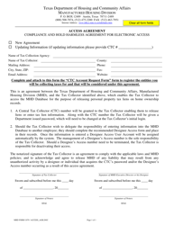 MHD Form 1079 Download Fillable PDF or Fill Online Access Agreement ...