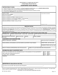 Form SSF1604 Download Fillable PDF or Fill Online Counterfeit Note ...
