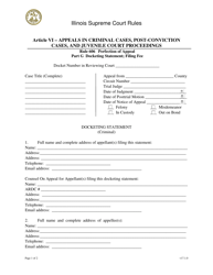 Illinois Docketing Statement - Fill Out, Sign Online and Download PDF ...