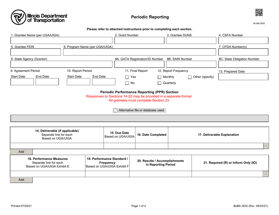 Form BoBS2832 Download Fillable PDF or Fill Online Periodic Reporting ...