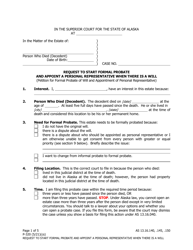 Form P-320 Download Fillable PDF or Fill Online Request to Start Formal ...