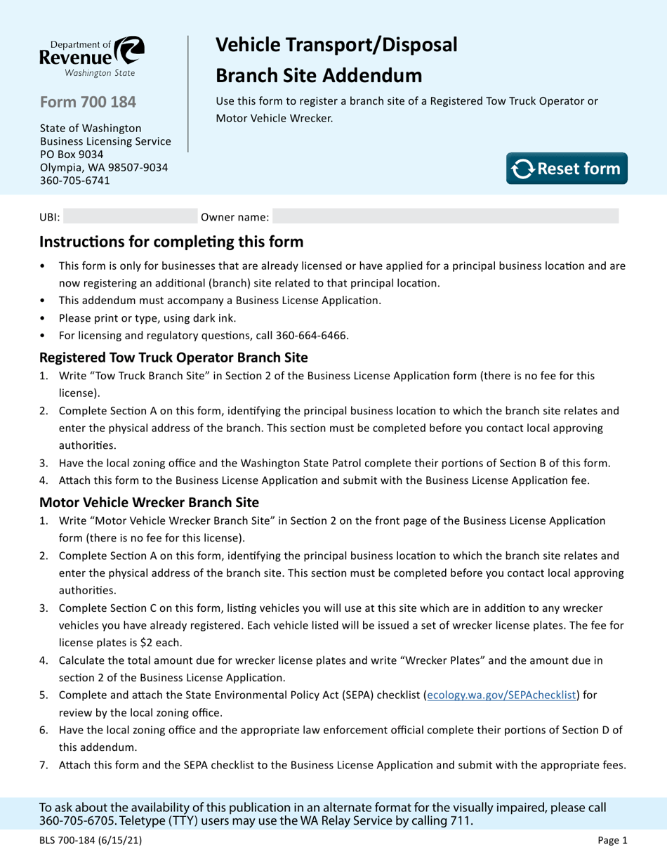 Form BLS700 184 - Fill Out, Sign Online and Download Fillable PDF ...
