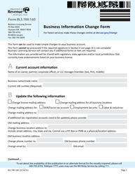 Form BLS-700-160 Download Fillable PDF or Fill Online Business ...