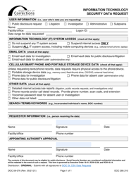 Form DOC08-076 - Fill Out, Sign Online and Download Printable PDF ...
