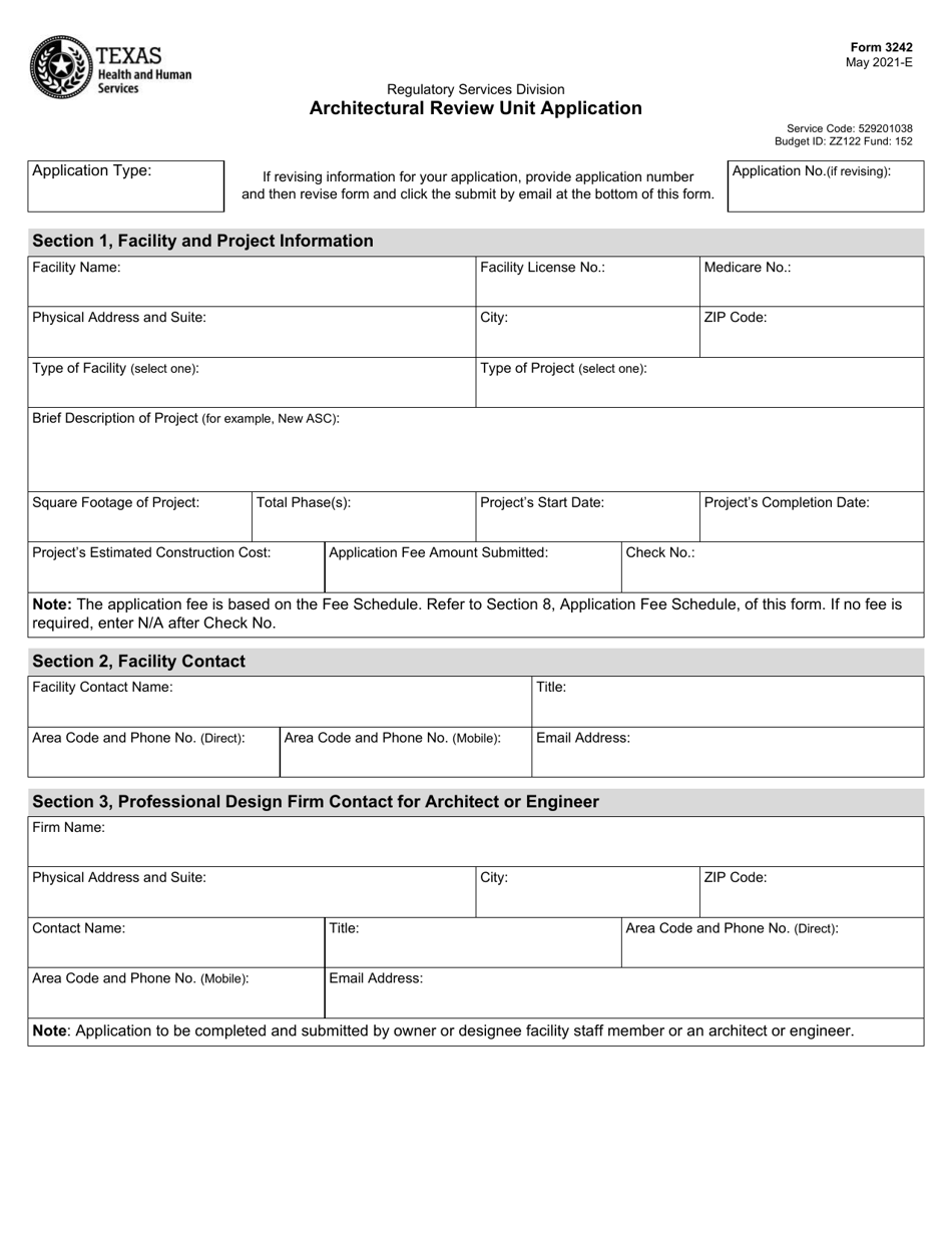 Form 3242 - Fill Out, Sign Online and Download Fillable PDF, Texas ...