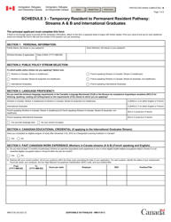 Form IMM0130 Schedule 3 - Fill Out, Sign Online and Download Fillable ...