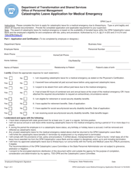 Arkansas Catastrophic Leave Application for Medical Emergency Download ...
