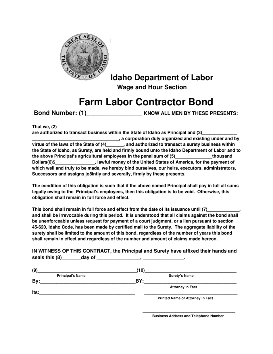 Form FLC-013 - Fill Out, Sign Online and Download Printable PDF, Idaho ...