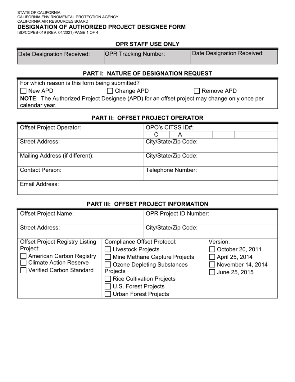 Form ISD/CCPEB-019 - Fill Out, Sign Online and Download Fillable PDF ...