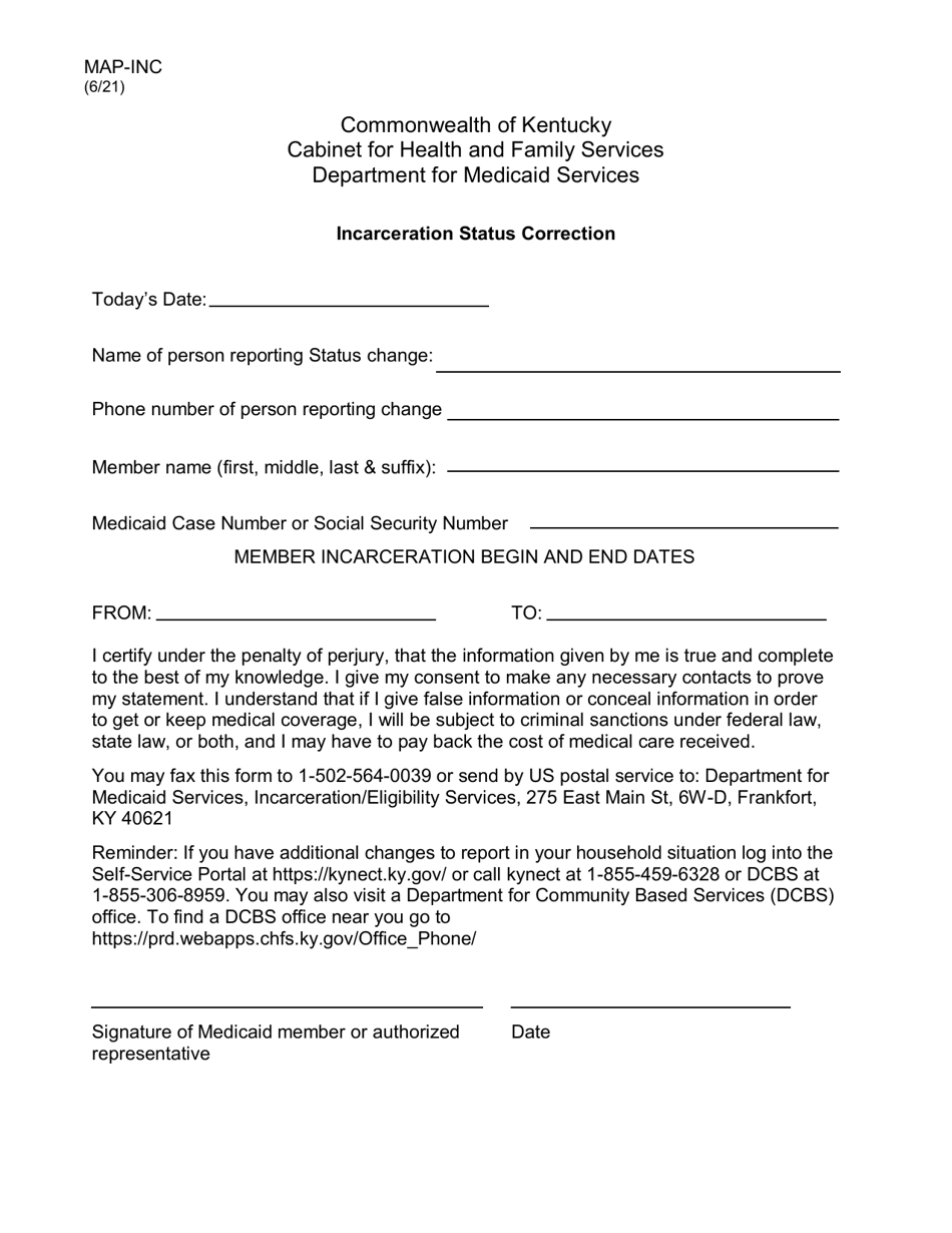 Form MAP-INC - Fill Out, Sign Online and Download Printable PDF ...
