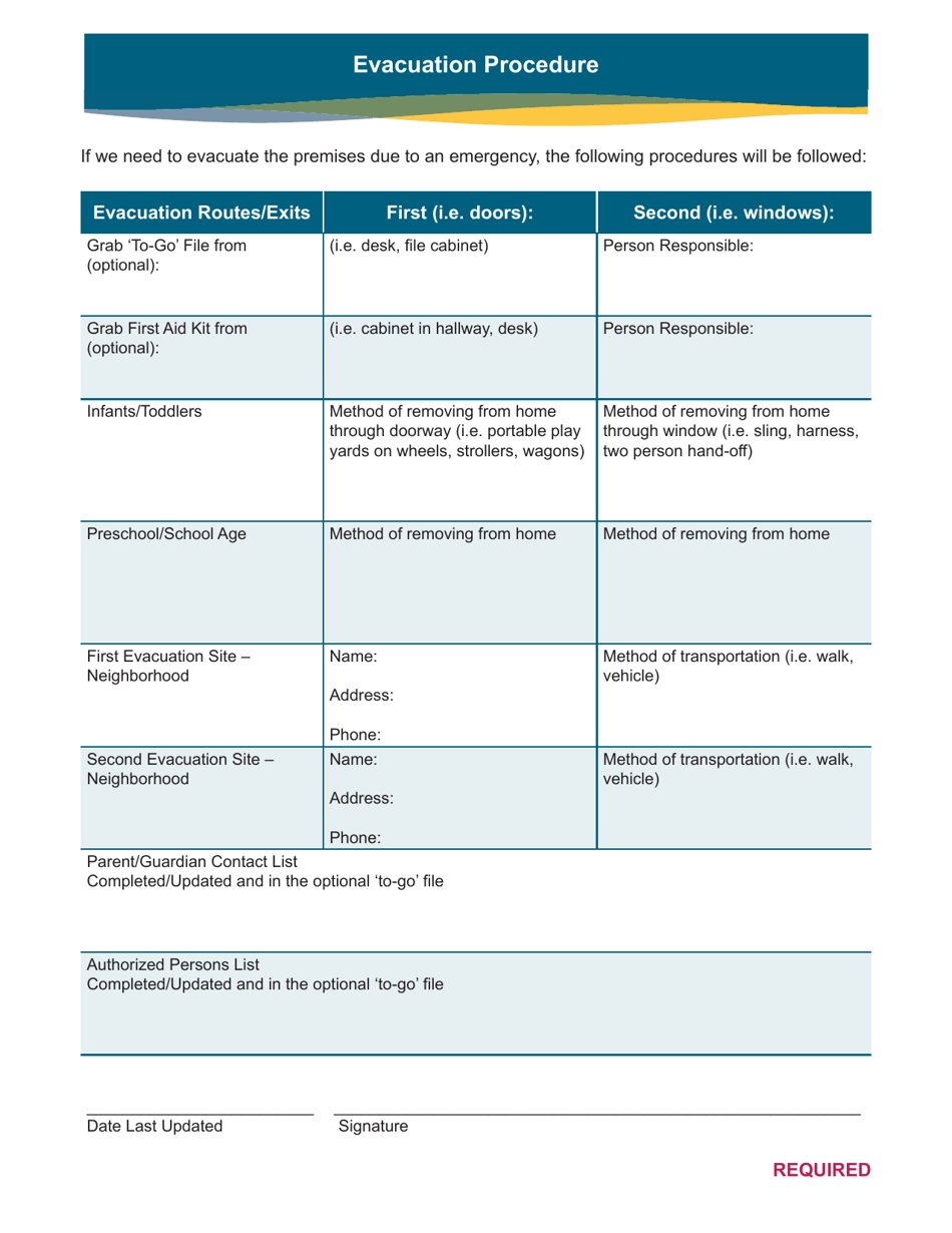 Nebraska Evacuation Procedure - Fill Out, Sign Online and Download PDF ...