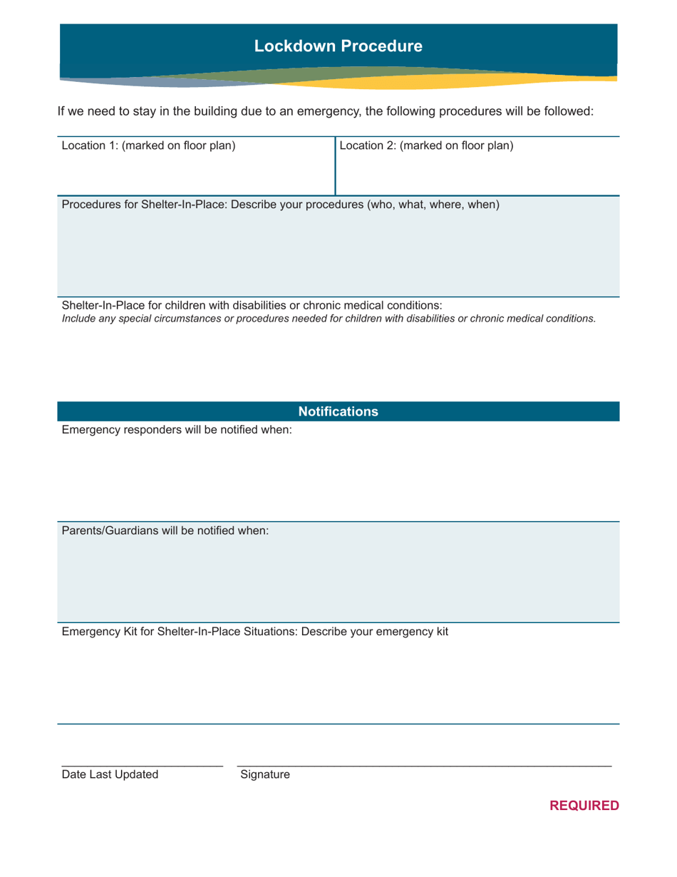 Nebraska Lockdown Procedure - Fill Out, Sign Online and Download PDF ...