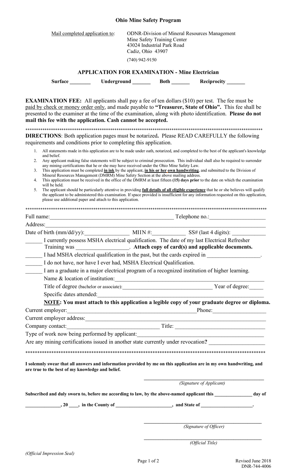 Form DNR-744-4006 - Fill Out, Sign Online and Download Printable PDF ...