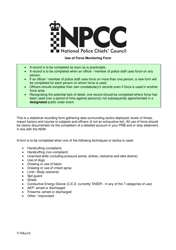 United Kingdom National Police Chiefs Council Forms PDF templates ...