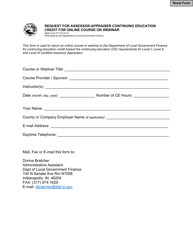 State Form 43688 Download Fillable PDF or Fill Online Request for Use ...