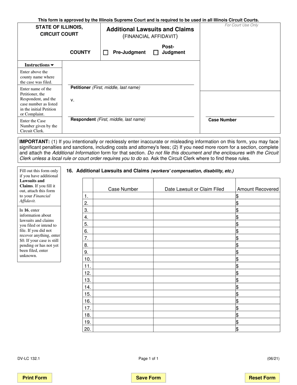 Form DV-LC132.1 - Fill Out, Sign Online and Download Fillable PDF ...