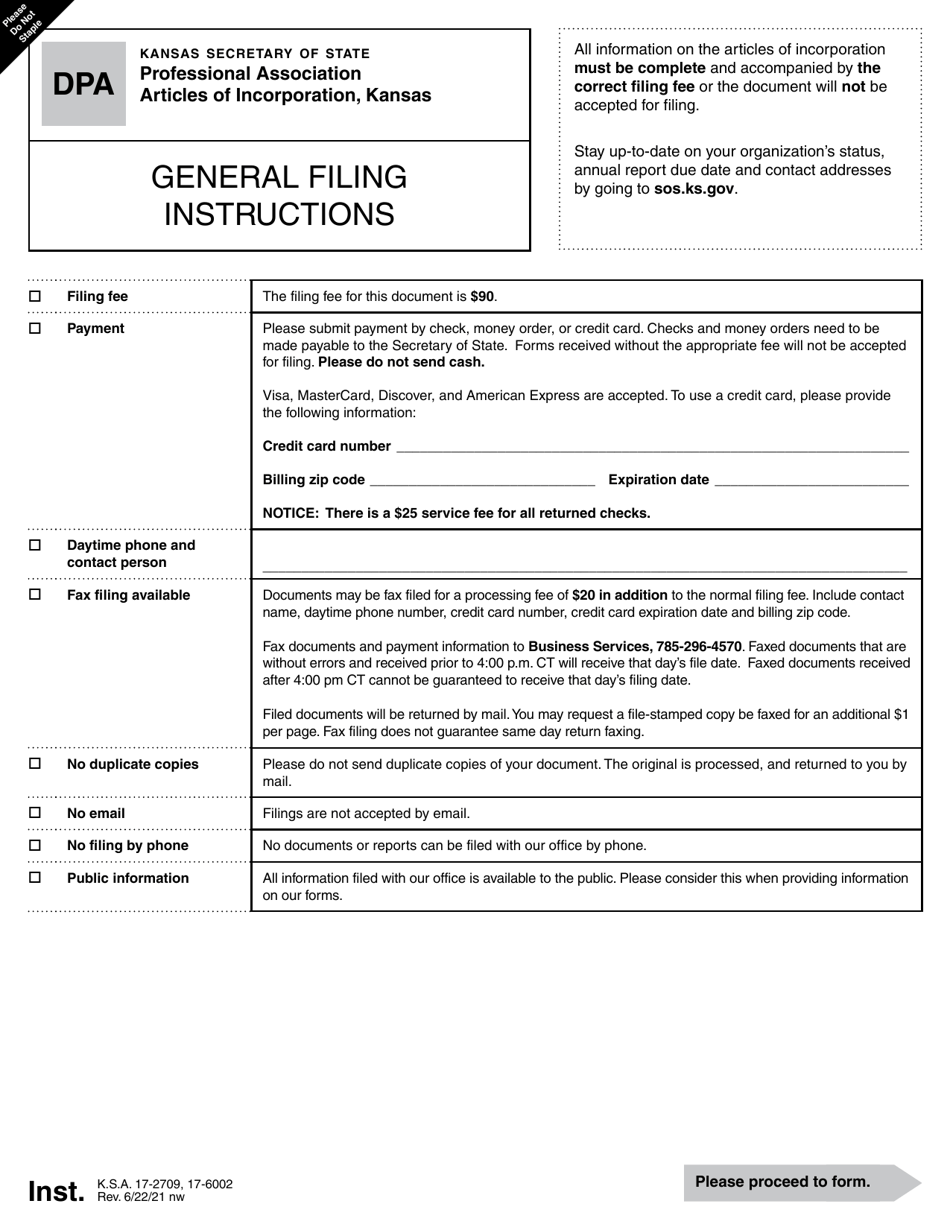 Form DPA - Fill Out, Sign Online and Download Fillable PDF, Kansas ...