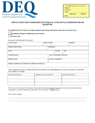Utah Underground Storage Tank Installation Notification Form Download ...