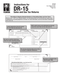 Download Instructions for Form DR-15 Sales and Use Tax Return PDF ...