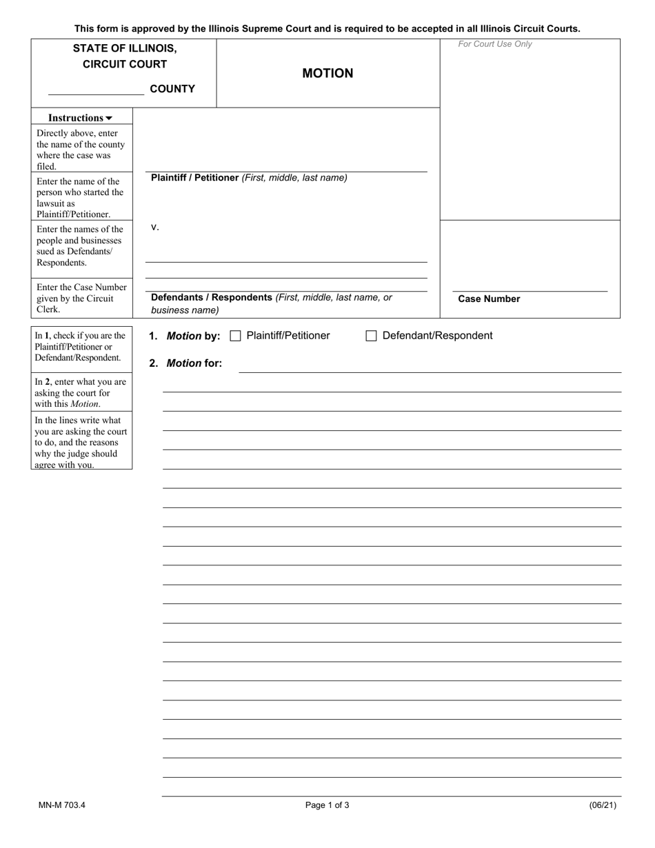 Form MN-M703.4 - Fill Out, Sign Online and Download Fillable PDF ...