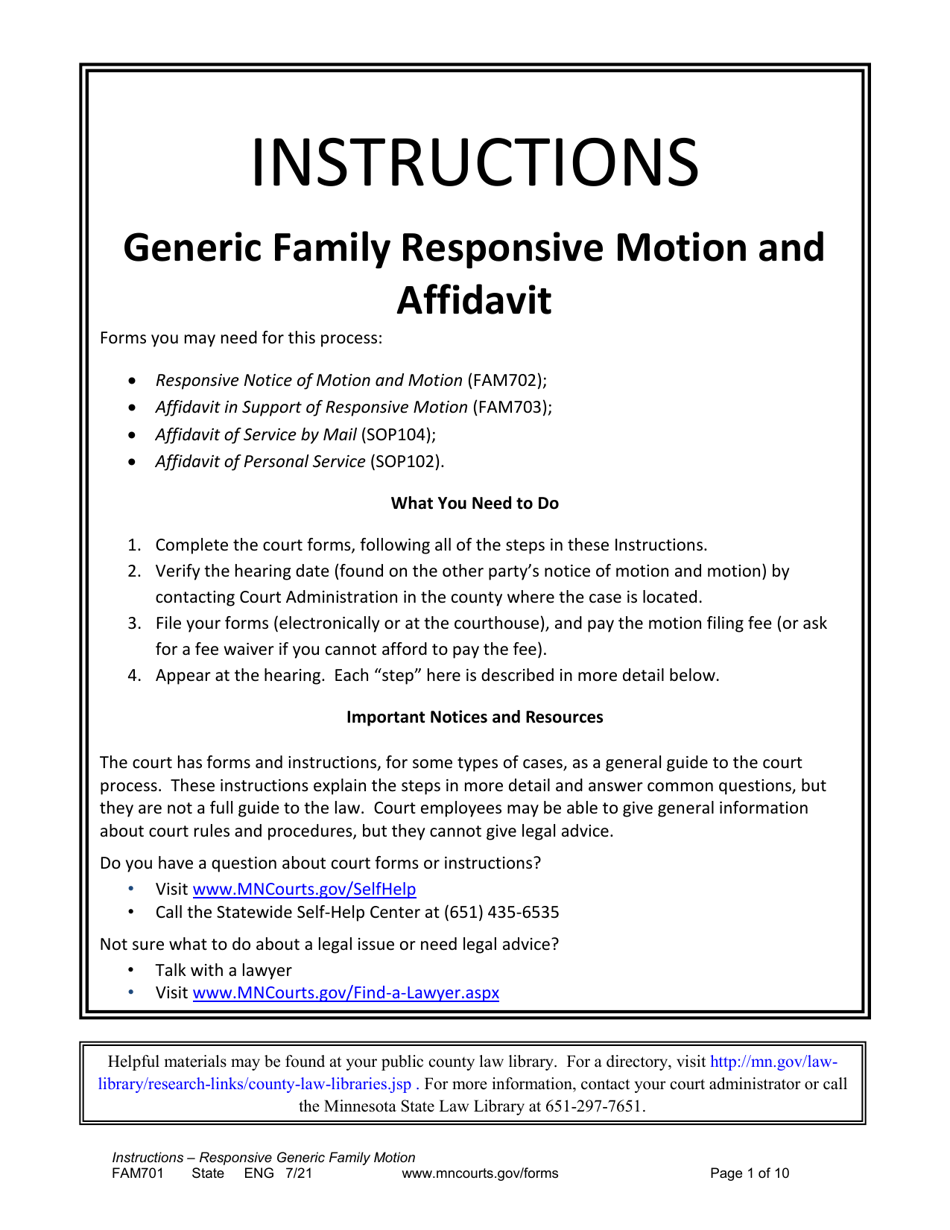 Form FAM701 - Fill Out, Sign Online and Download Printable PDF ...