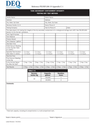 Montana Tank Secondary Containment Integrity Testing Dry Test Method ...