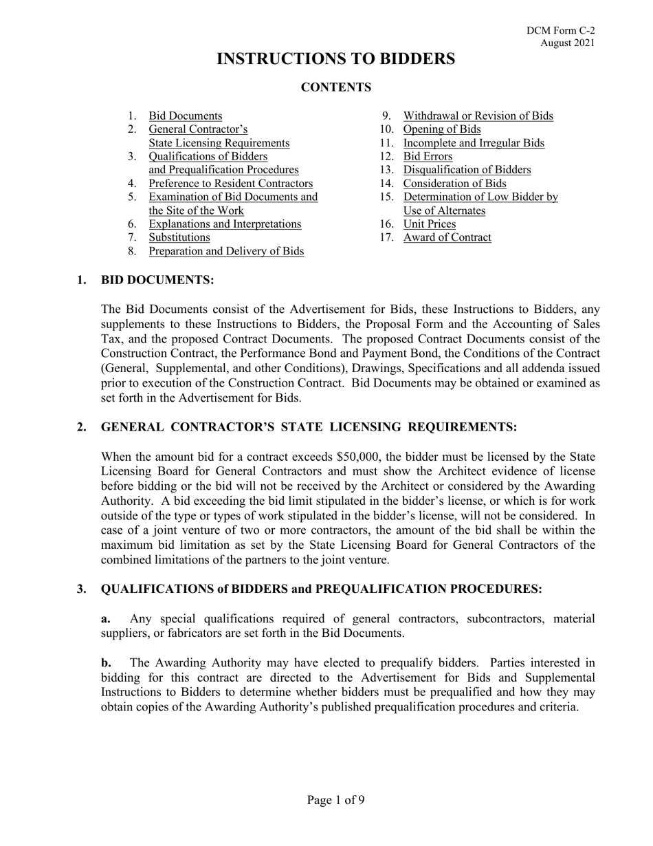 DCM Form C-2 - Fill Out, Sign Online and Download Printable PDF ...