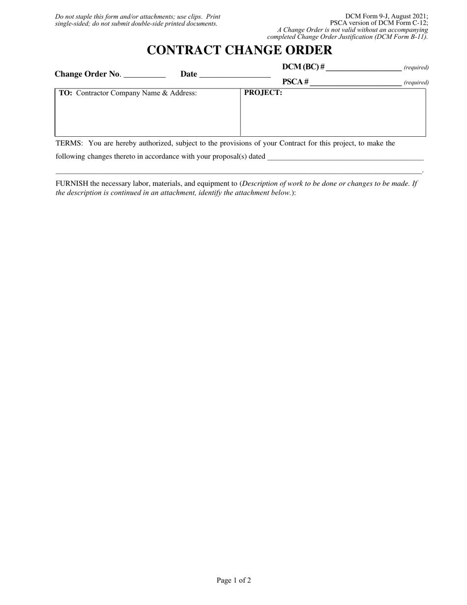 DCM Form 9-J - Fill Out, Sign Online and Download Fillable PDF, Alabama ...
