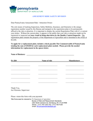 Pennsylvania Amusement Rides Inspection Affidavit Download Fillable PDF ...