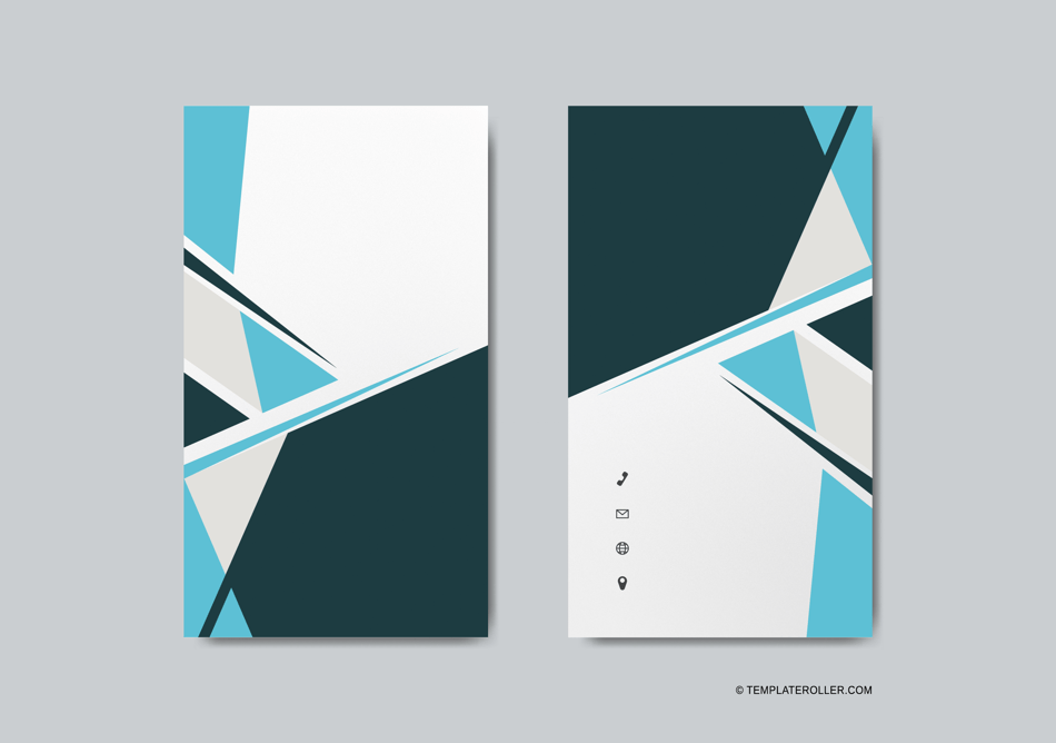 Vertical Business Card Template - Fill Out, Sign Online and Download ...