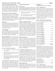 Download Instructions for Form NYC-2S Business Corporation Tax Return ...