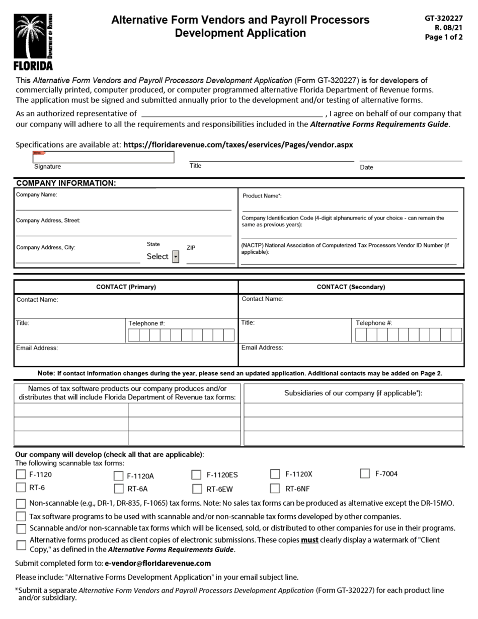 Form GT-320227 - Fill Out, Sign Online and Download Fillable PDF ...