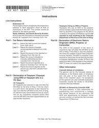 Colorado Department of Revenue Forms PDF templates. download Fill and ...